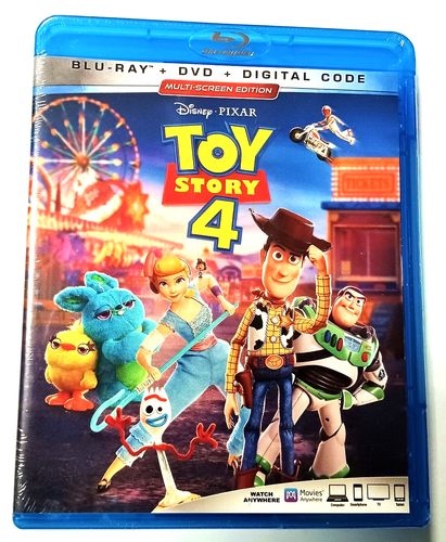Disney Pixar Toy Story 4 (Blu-ray + DVD + Digital Code) Movie Factory ...