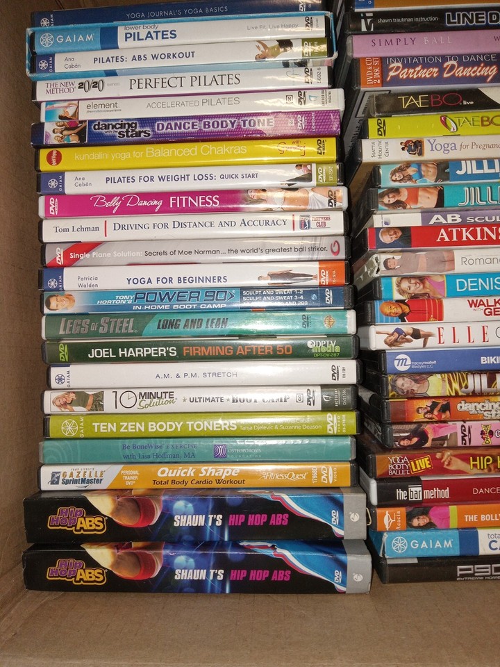 100s of WORKOUT YOGA TONING ABS DVDS! BUY MORE & SAVE! TOP TITLES LOSE ...