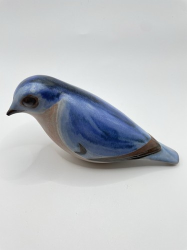 5.5" Signed VINTAGE 1981 ANDERSEN DESIGN Studio Pottery BLUE BIRD ...