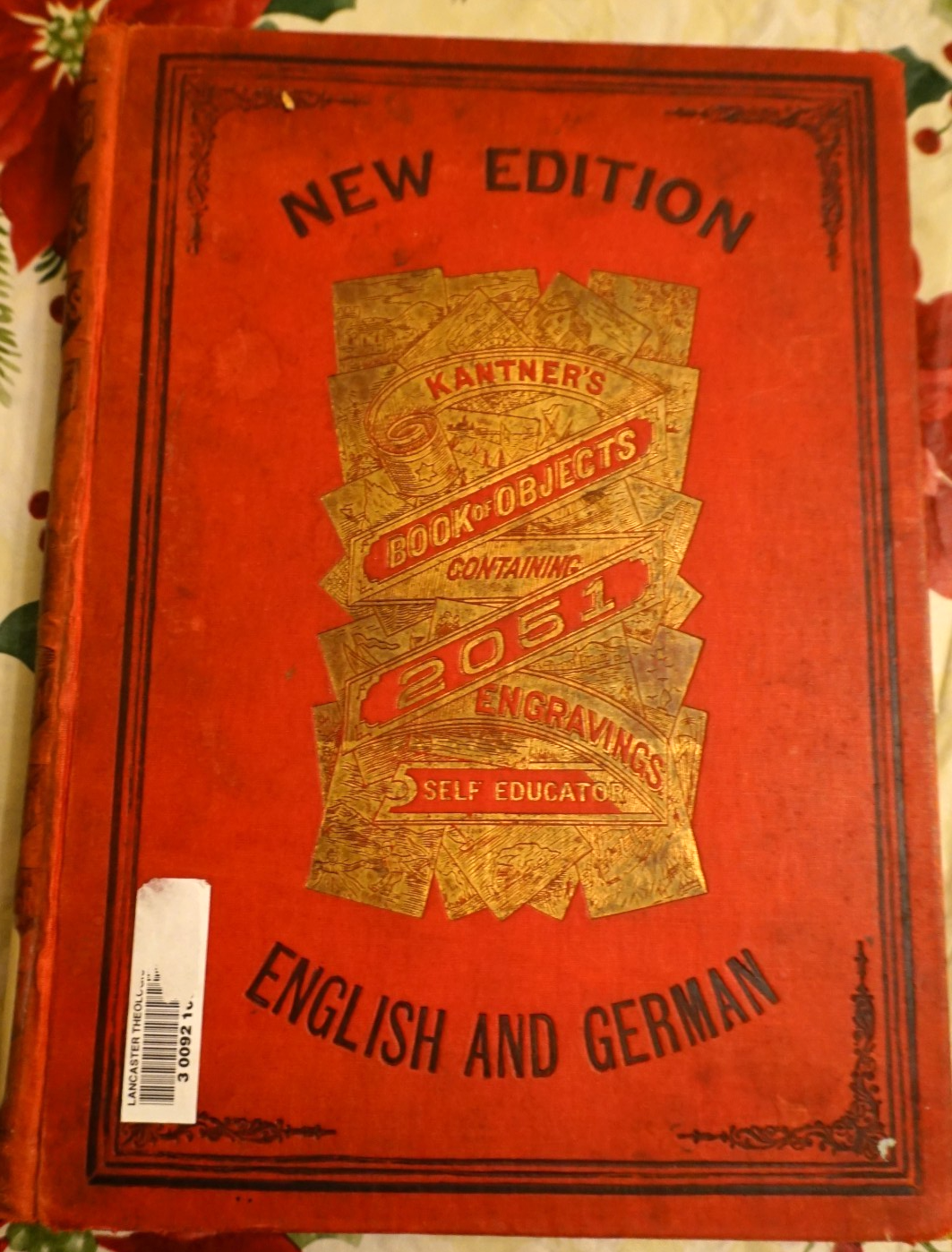 English/German Kantners Book of Objects Engravings Self Educator HC ...