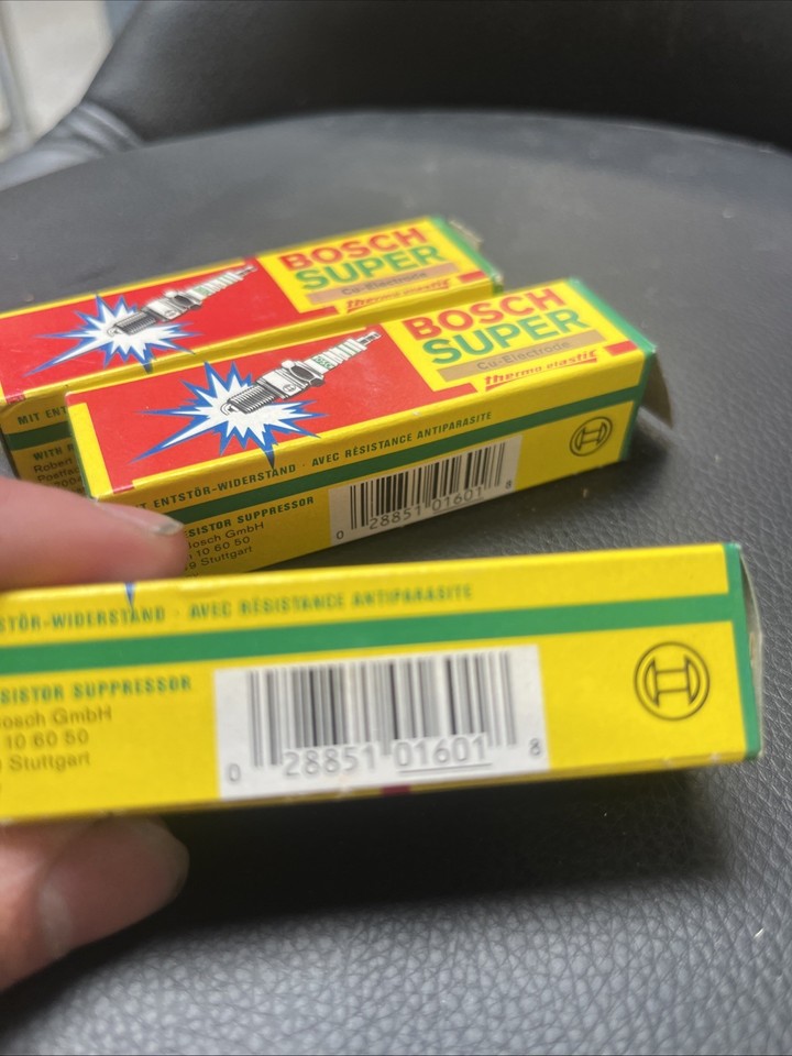 Bosch Super Copper Spark Plugs 7501 WR7DC Resistor Germany NEW | eBay