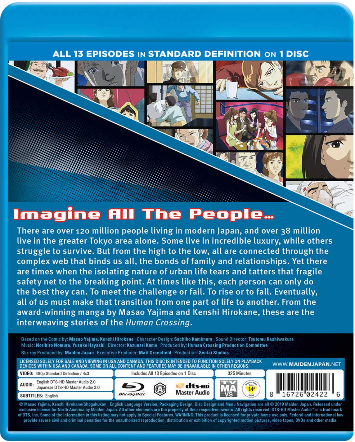 Human Crossing complete TV series / NEW anime on Blu-ray from Sentai ...
