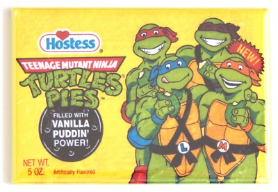 Teenage Mutant Ninja Turtles Pudding Pie FRIDGE MAGNET | eBay