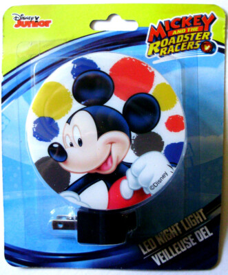 DISNEY JUNIOR MICKEY and the Roadster Racers LED Night Light Rotary ...