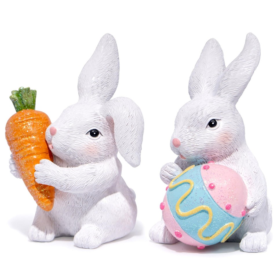 Hodao Easter Bunny Decoration Spring Easter Day Rabbit Decor Gifts ...