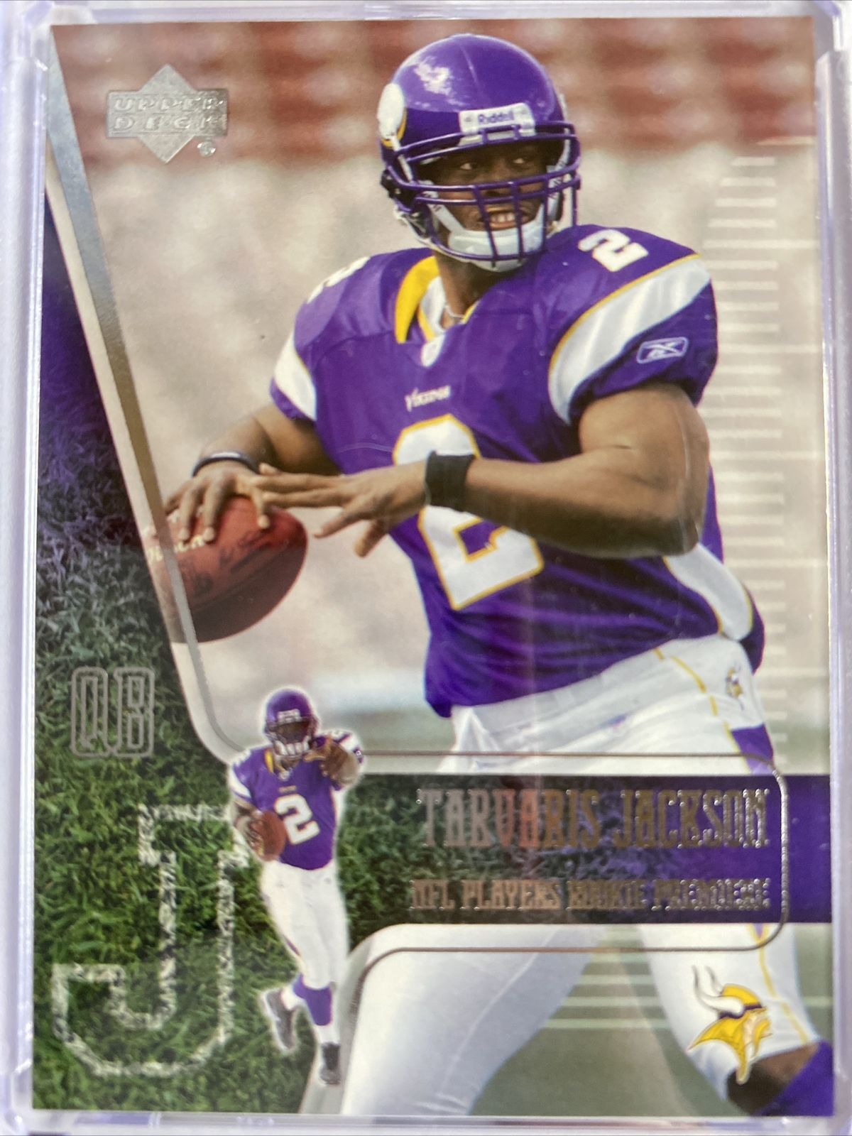 2006+Upper+Deck+NFL+Players+Rookie+Premiere+-+%2312+Tarvaris+Jackson+ ...