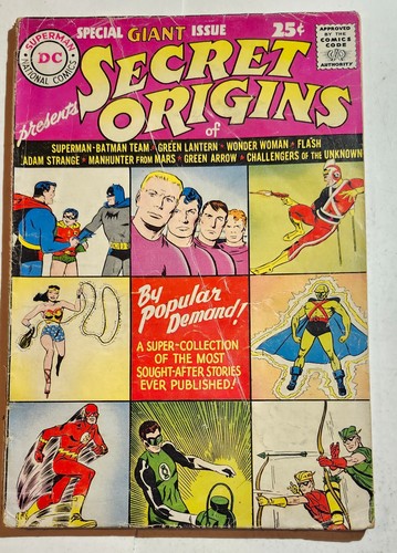 SECRET ORIGINS #1 Silver Age DC 1961 - Special GIANT Issue | eBay