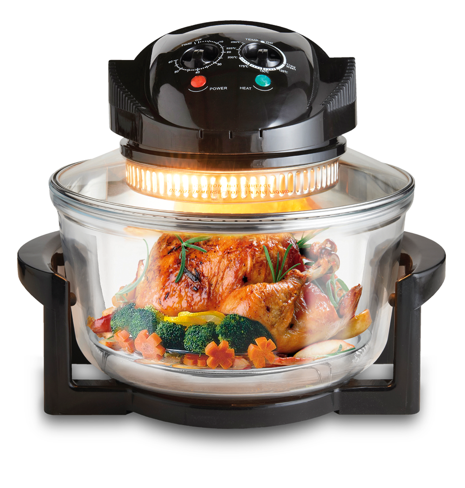 17L Halogen Oven - 1400W Air Fryer Cooker, Accessories, Energy Saving ...