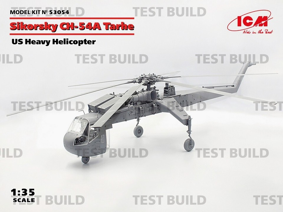 Sikorsky CH-54A Tarhe US heavy helicopter (Plastic model kit) 1/35 ICM ...