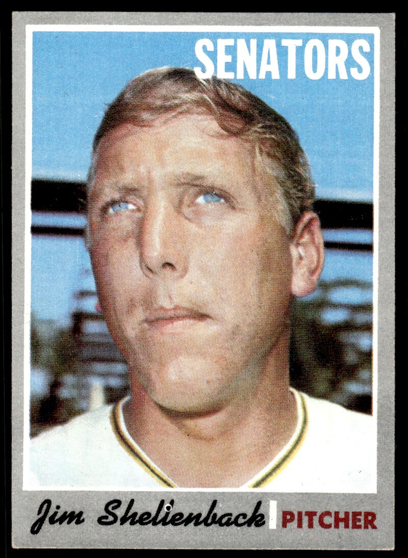 1970 Topps Baseball Jim Shellenback Washington Senators #389 EX-MT+ | eBay