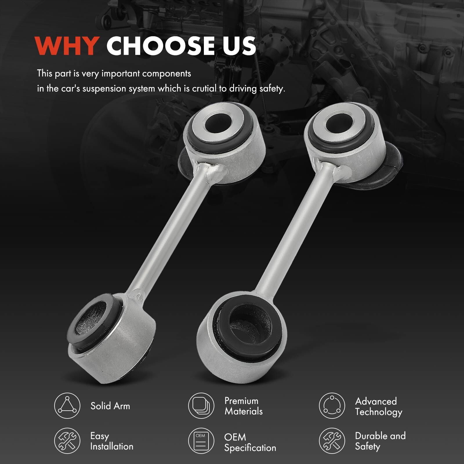 2x Sway Bar Link for Mercedes-Benz E320 W210 96-99 E420 96-03 Front ...