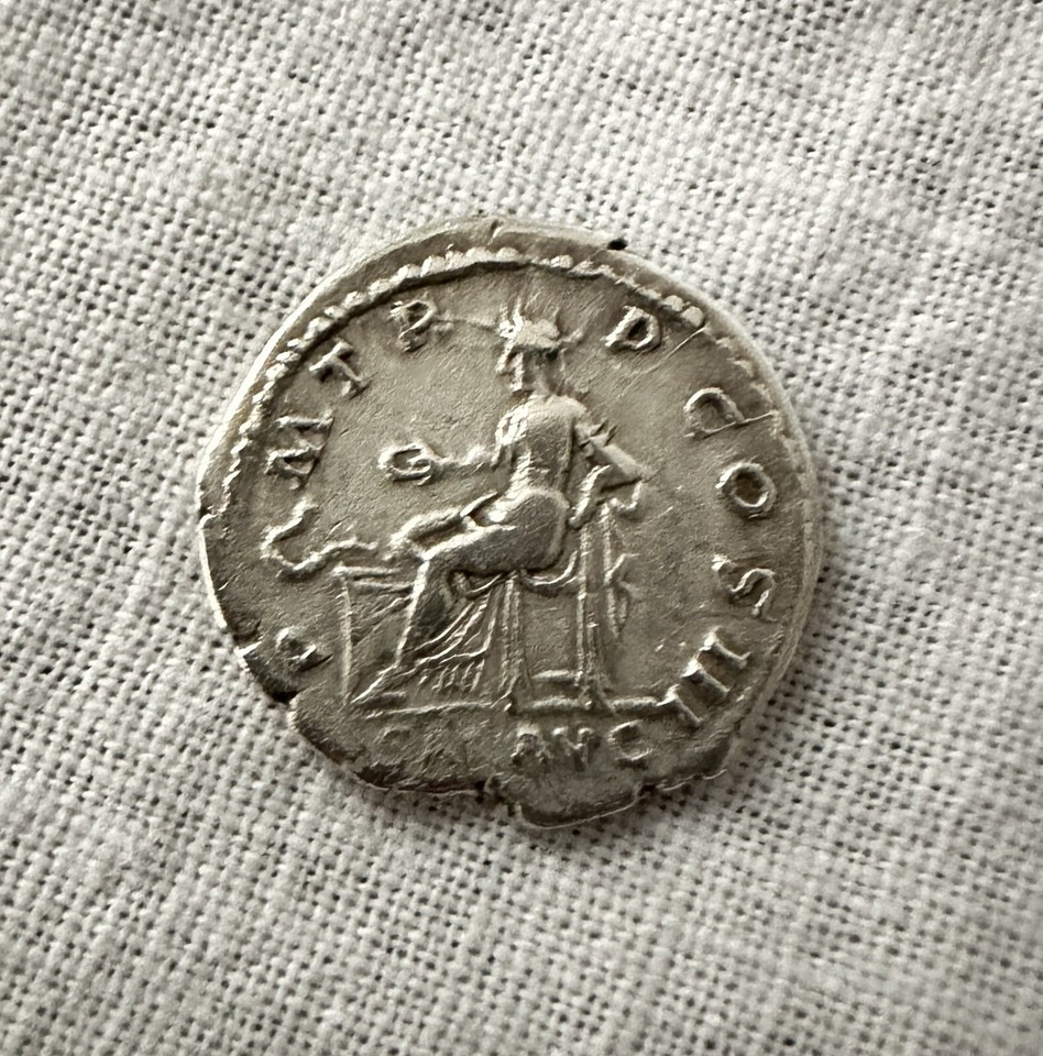 0111 - 123 AD Emperor Hadrian Roman Empire Silver AR Denarius Coin ...