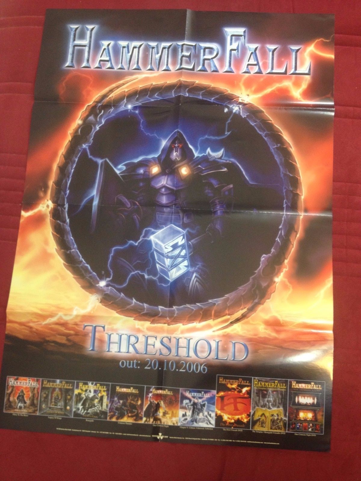 Hammerfall Threshold 2006 Promo MINT POSTER Death Metal | eBay