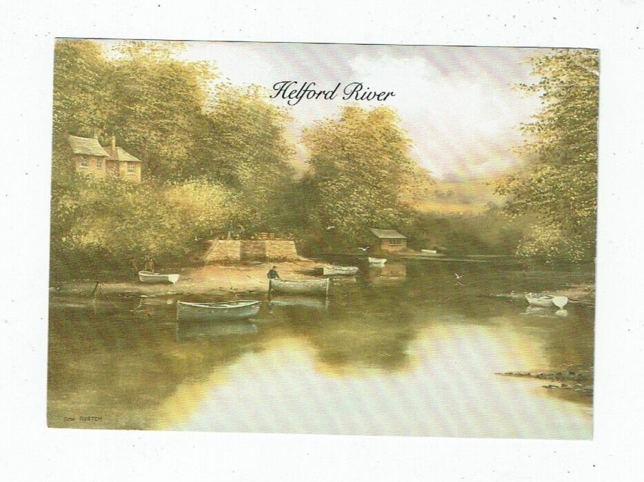 CORNWALL POSTCARD ART CARD BY DON AUSTEN OF THE HELFORD RIVER. | eBay UK