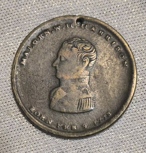 1840 Whig Party HERO OF TIPPECANOE William H Harrison Original Campaign ...