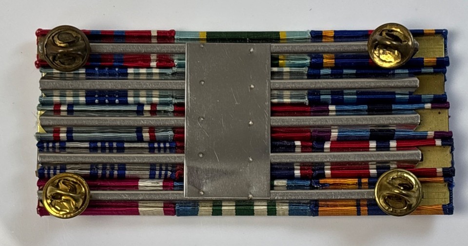 Vietnam Era US Army Ribbon Bar Set 5-Row 15 Ribbons w/ Devices Cold War ...