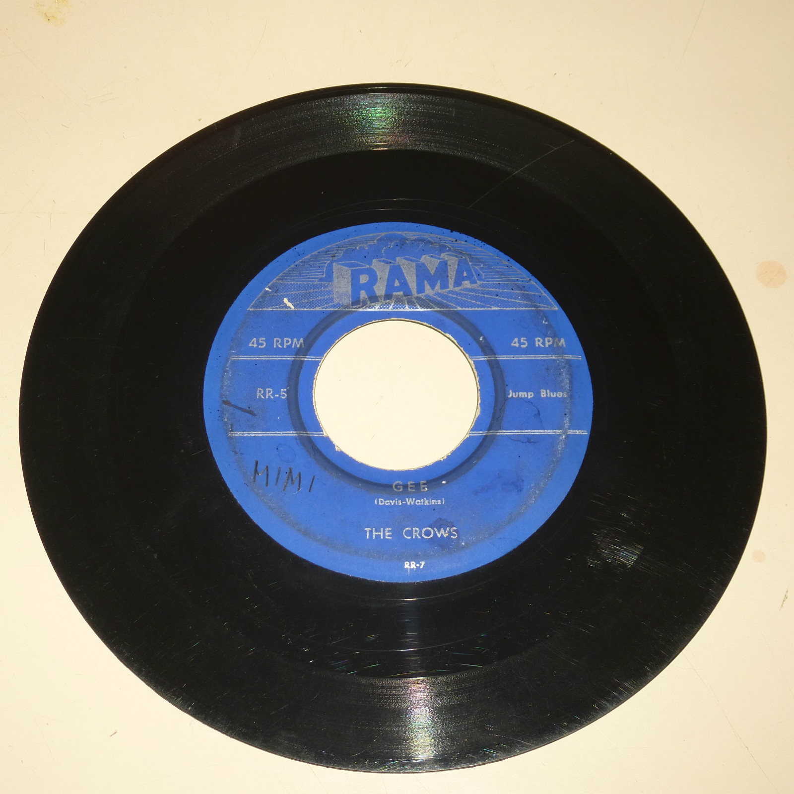 DOO WOP 45RPM RECORD - THE CROWS - RAMA 5 | eBay