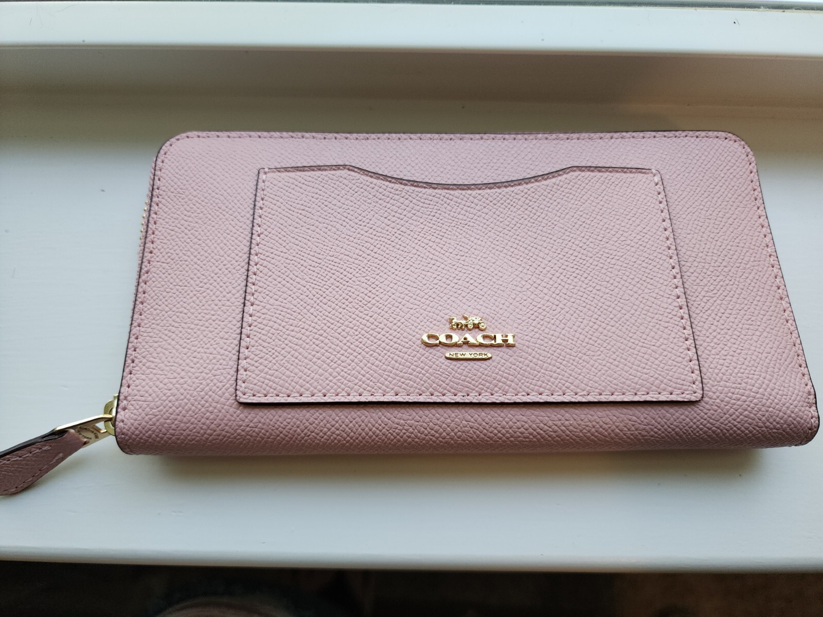 Coach Accordion Zip Wallet Dusty Rose # F54007 - Gem