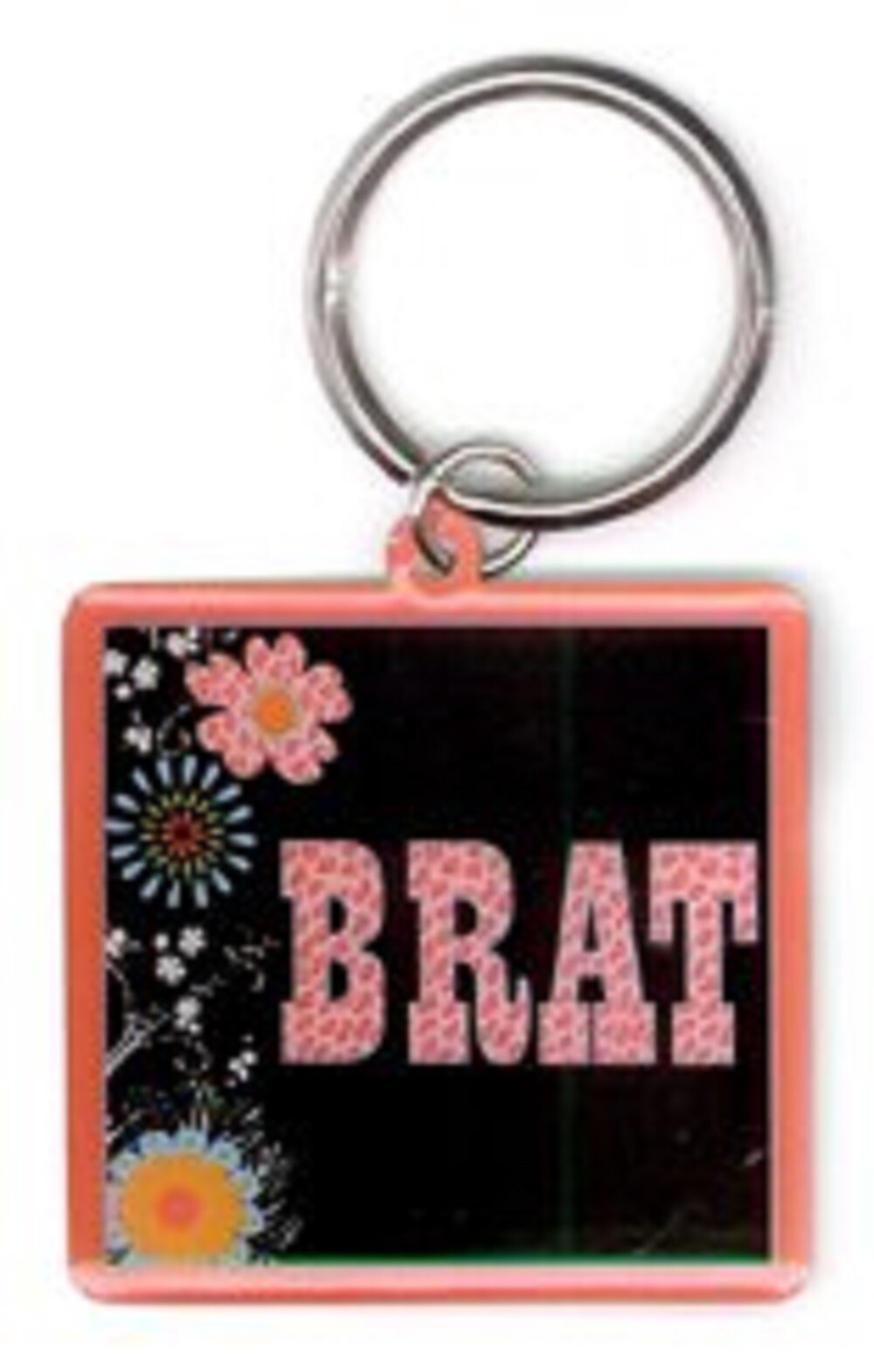 Terri Puma Brat Pink Leopard Funky Flowers High Quality KEYRING Die-Cut ...