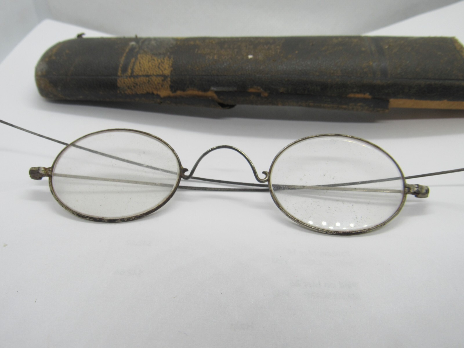 Antique 1800s Civil War Era Eyeglasses Spectacles Fra… - Gem