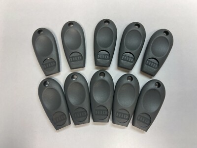 100 HID ProxKey II Proximity Key Fob (1346LSSMN)-35 bit Corp 1000 ...