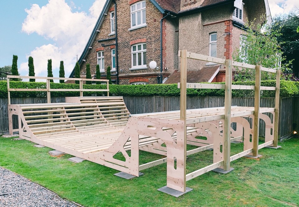 4ft High Skate Ramp Halfpipe - Mini Ramp Kit - Self Build - DIY, BMX ...