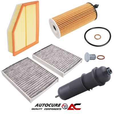 FOR BMW 5 SERIES 520D M SPORT MK7 G30 2017-20 AIR OIL CABIN FUEL FILTER ...