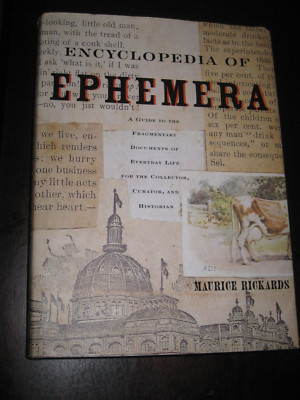 Encyclopedia Ephemera Guide Fragmentary Documents Everyday Life ...