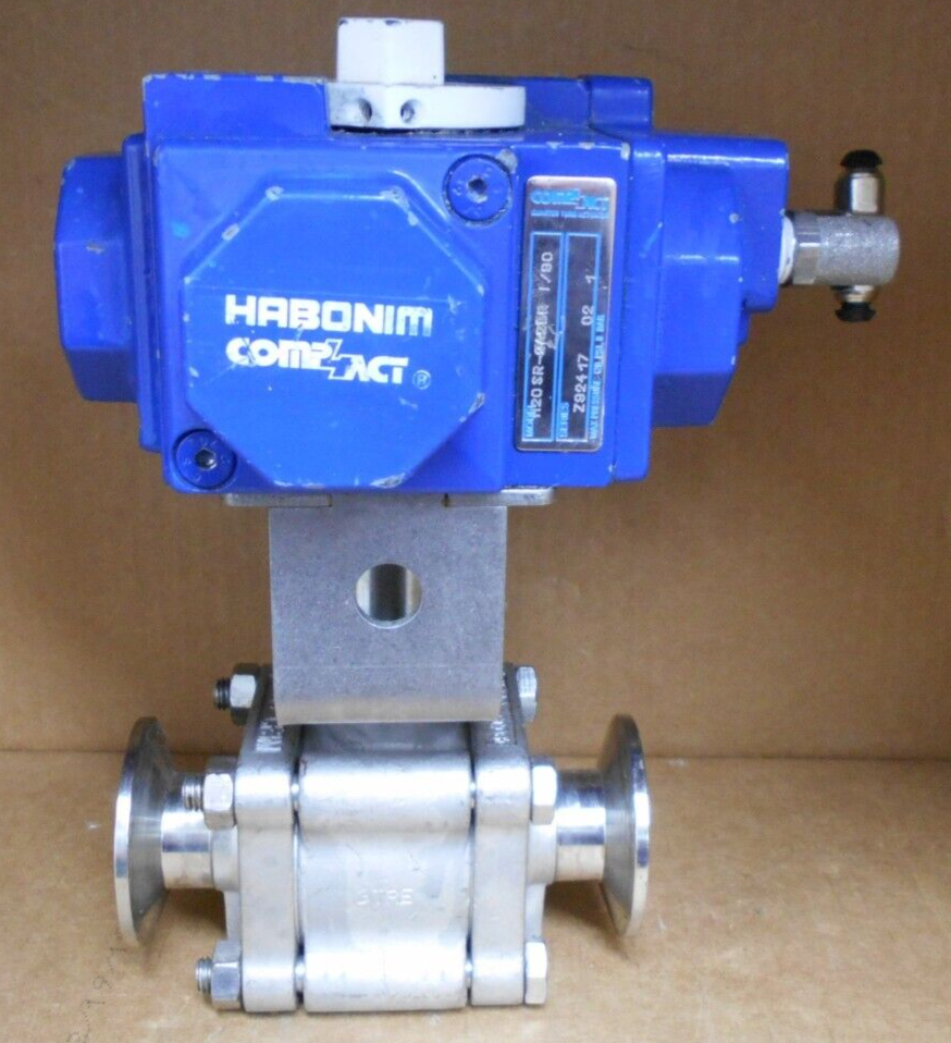 Habonim H20 SR-2CR Series Z92417 Pneumatic Actuator 1" Ball Valve 1 ...