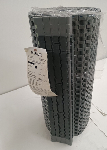 Intralox 1400 with rubber coated top 24.1" wide x 9.07' long *NEW* | eBay