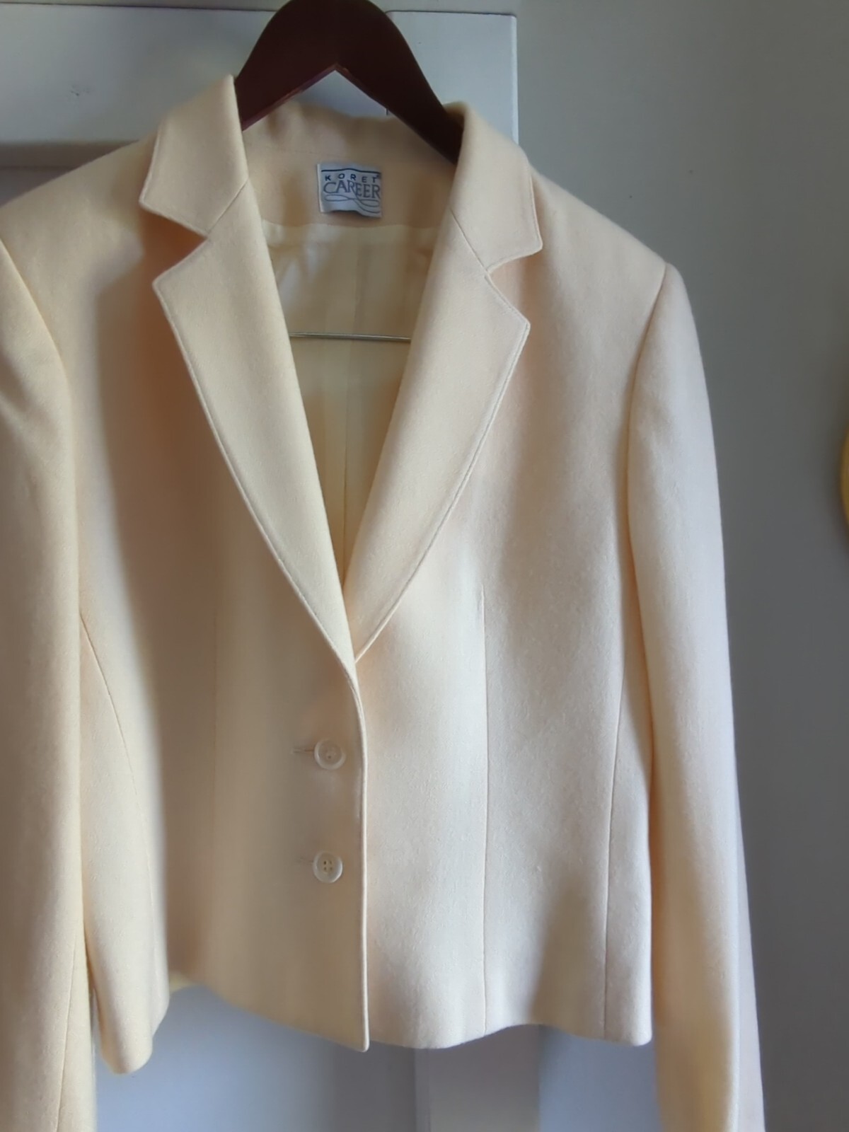 Vintage Koret CAREER CREAM Womens Suit Separate Wool … - Gem