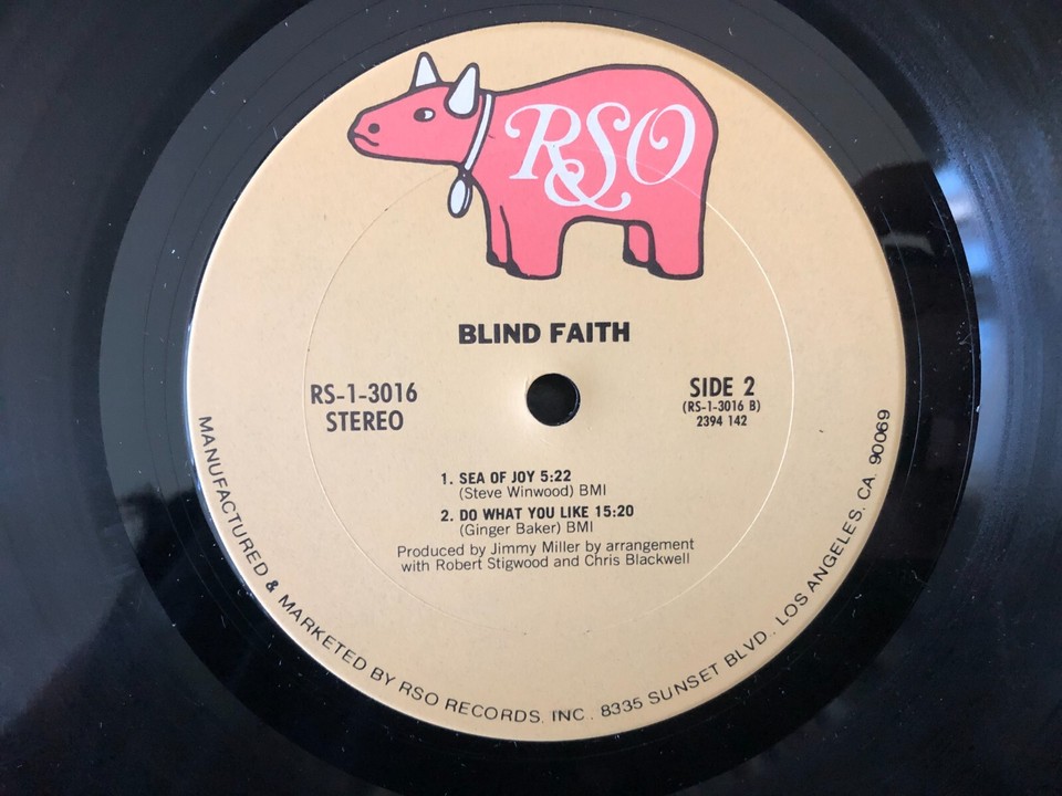 Eric Clapton BLIND FAITH Self-Titled 1977 RSO Pitman VG+/VG++ | eBay