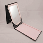 2 Mary Kay Tri Fold Stand Up Makeup Mirrors w/Plastic Zip Case BRAND ...