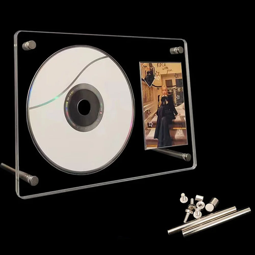 Acrylic Albums CD Frame Display Disc Photocard Holder Stand for ...