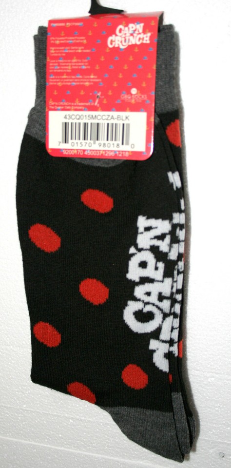 Classic Captain Crunch Cereal New Pair Socks Polka Dots Fits 6-12 ...
