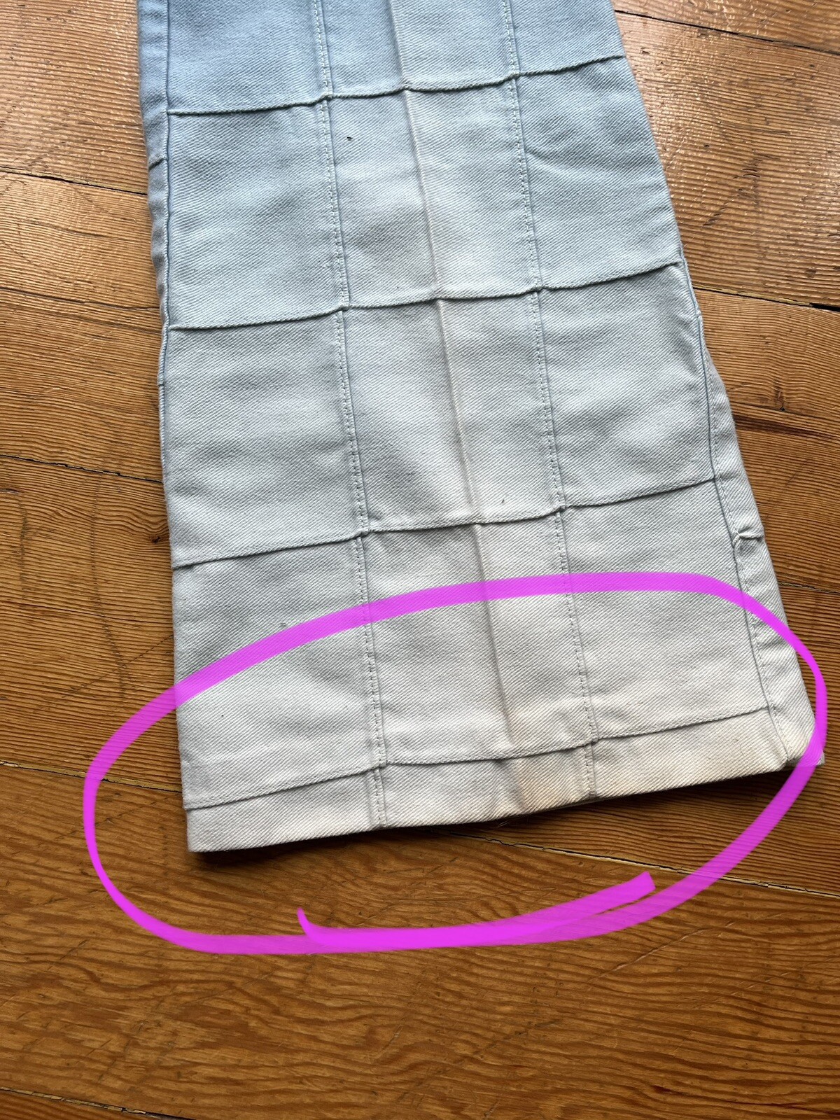 RARE VTG 70s Window Pane Patchwork Ombre Disco Flare Jeans Pants hippie ...