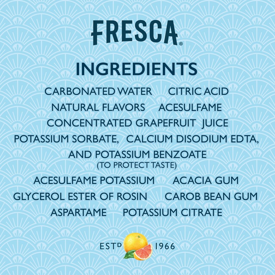 Fresca Soda Original Citrus, 12 Fl Oz Cans, 10 pack, (Total 240 Cans ...