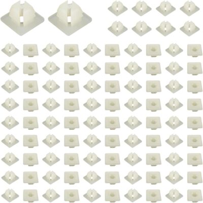 100 PCS License Plate Screw Inserts, Nylon Screw Inserts for Front Back ...