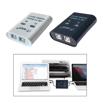 Splitter Plug and Play Portable USB 2.0 Manual Sharing Switch KVM ...