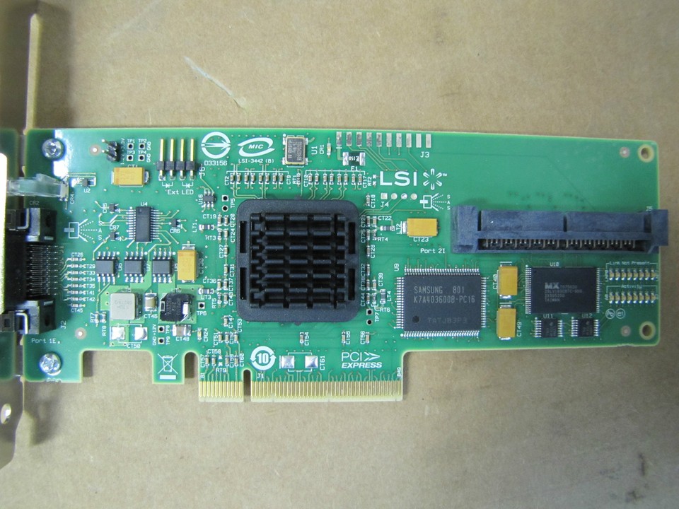 LSI CORP. PCI EXPRESS RAID 8-PORT CONTROLLER CARD L3-01094-06B D33156 ...