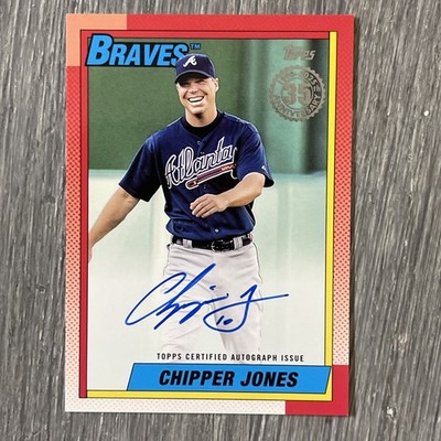 2025 Topps 35th Anniversary Red Chipper Jones Auto #90AU-CJ NG | eBay