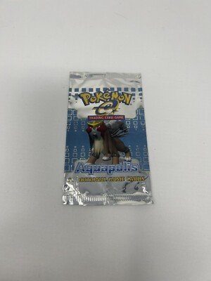 EMPTY Pokemon Aquapolis Booster Pack Entei Art - NO CARDS For Display ...