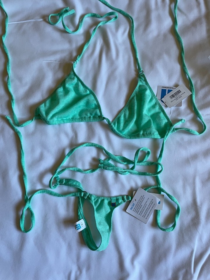 RARE - Wicked Weasel/Microminimus 308/480 Tri Top & Micro Bikini Bottom ...