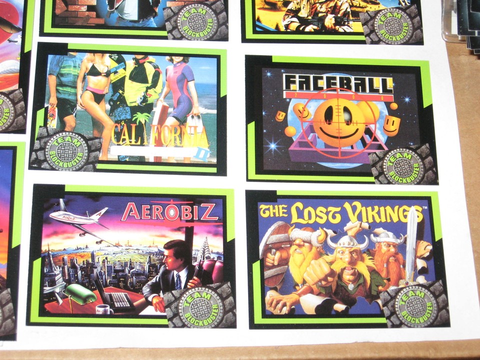 1993 TEAM BLOCKBUSTER VIDEO GAMING 1 CARD SINGLE MARVEL STAR WARS NOT ...
