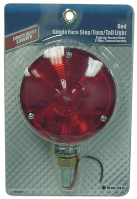 Barjan 493437112 Red Pedestal Fender Mount, 2 Wire Single Face Stop ...