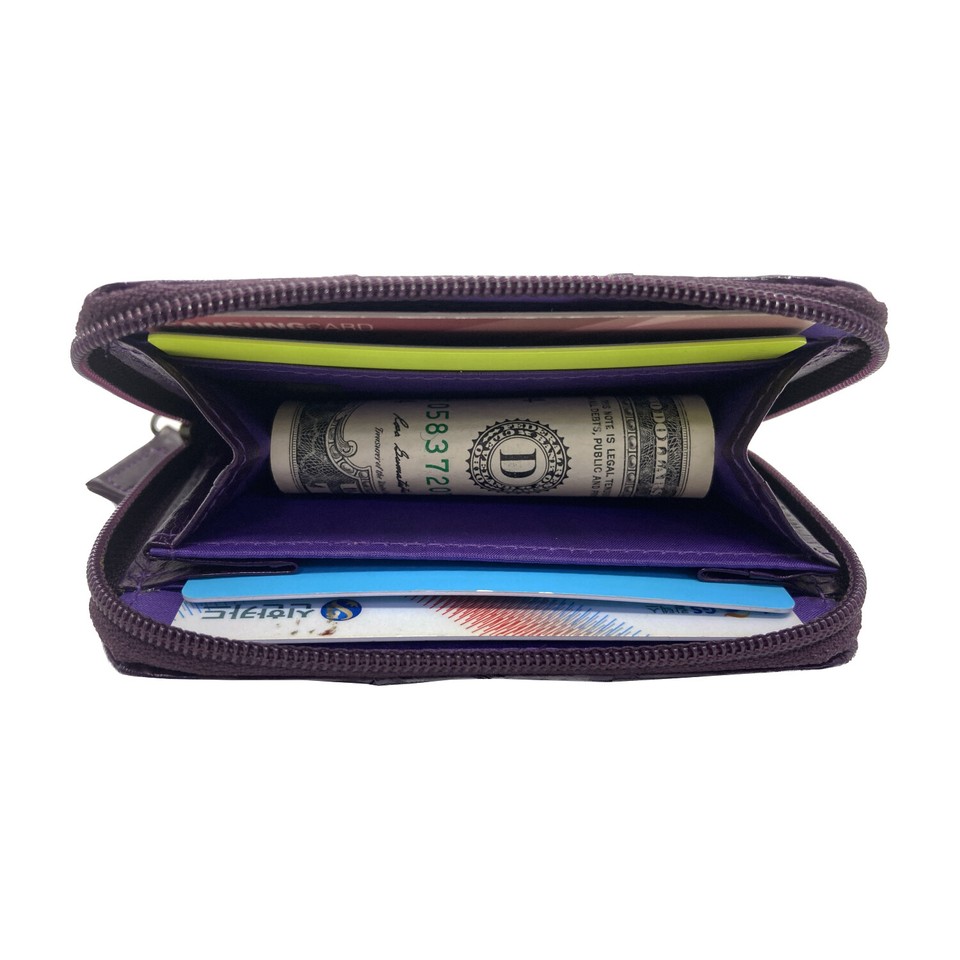 Genuine Eel Skin Coin Purse, Credit Card Zippered Wallet | eBay