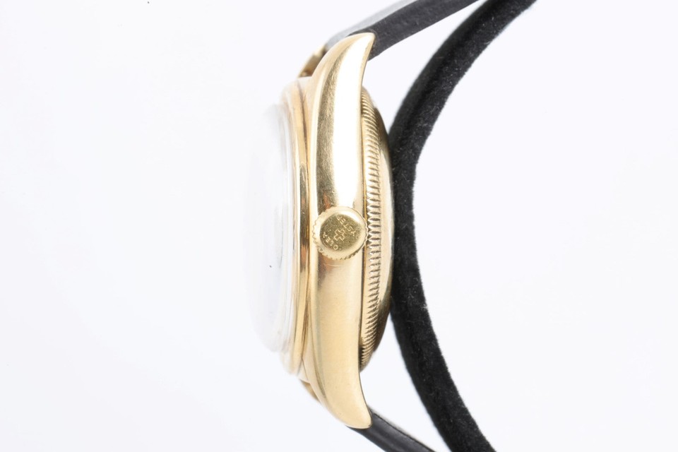 Rolex Oyster Perpetual "Bubble Back" 5015 14K Yellow Gold 32mm Men's ...