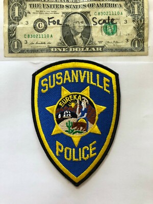 Susanville California Police Patch Un-sewn great shape | eBay