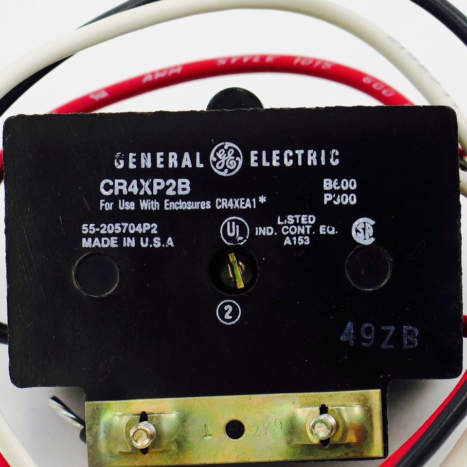 GE CR4XP2B STOP-START PUSH BUTTON SS3-NB Switch Kit for use with CR4CG ...