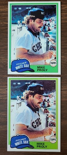 1981 TOPPS #83 MIKE PROLY CHICAGO WHITE SOX | eBay